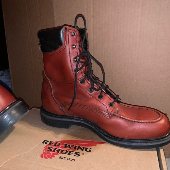 Red Wing Shoes | Shoes | Red Wing Boots Sz 2 In Red Has Upgraded Insole ...